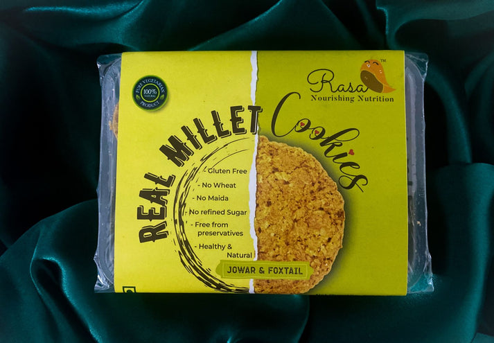 Rasa's Real Millet Cookies - Jowar and Foxtail – Rasa Health Foods